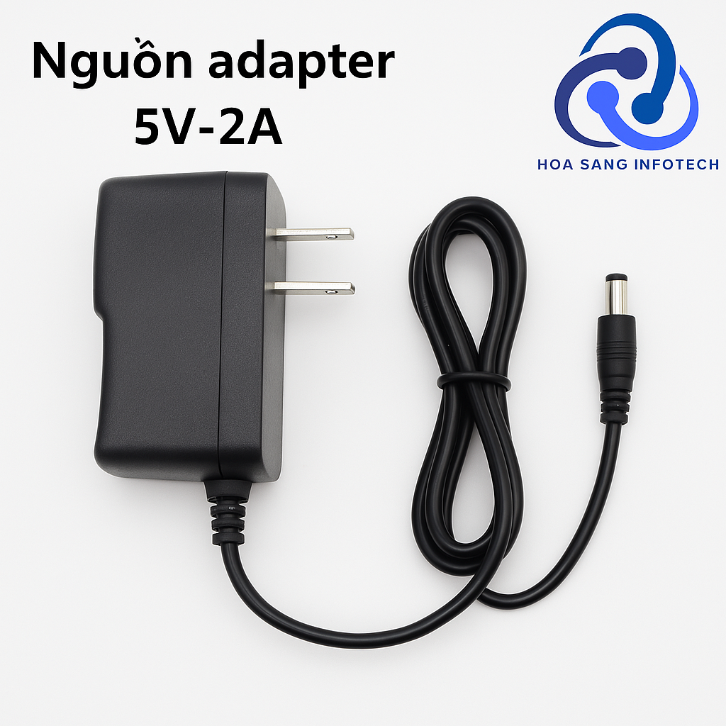 Nguồn adapter 5V-2A cho máy chấm công và camera - Máy chấm công vân tay, khuôn mặt, thẻ từ ...